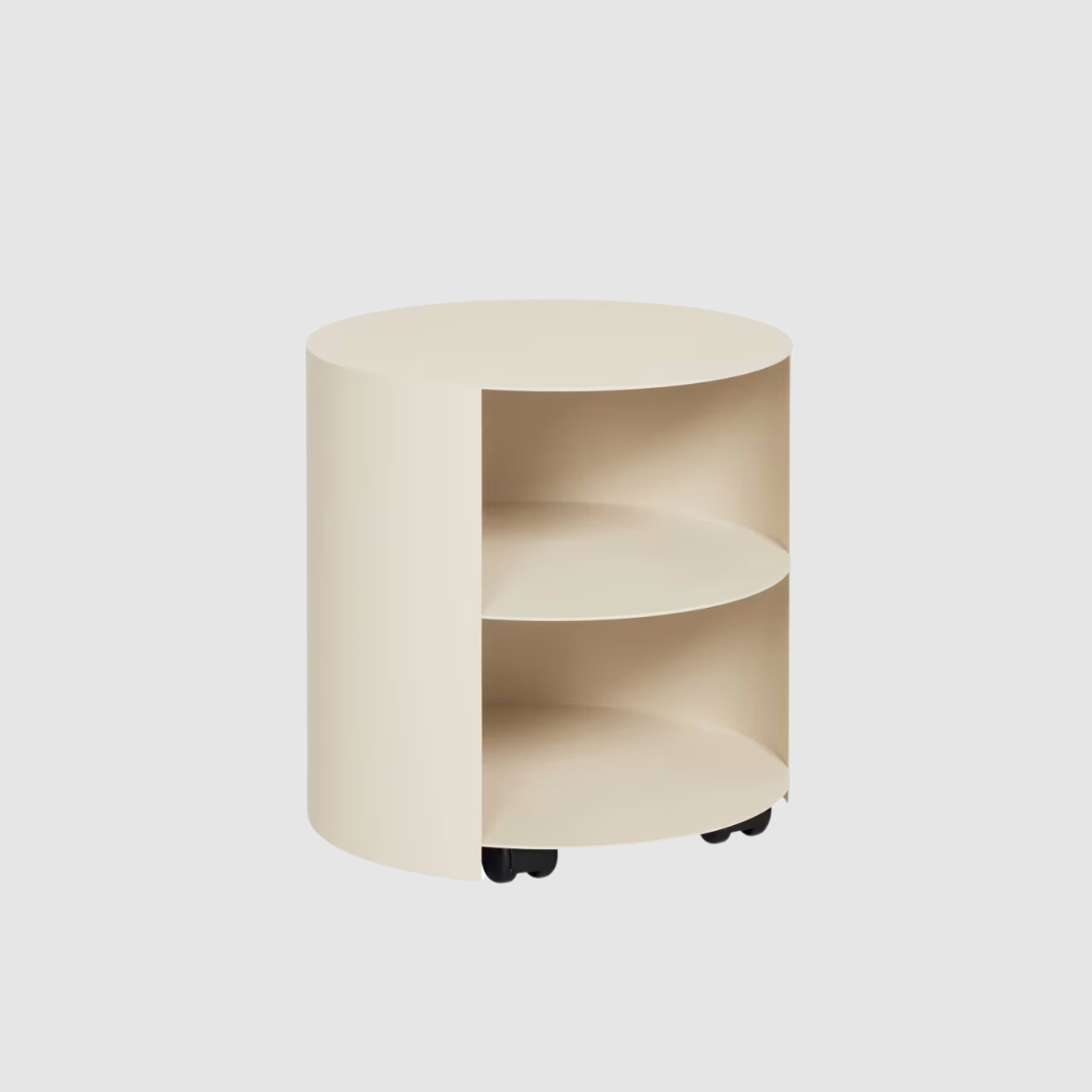 Hide Side Table Ivory by Karoline Fesser – MAMO INTERIORS
